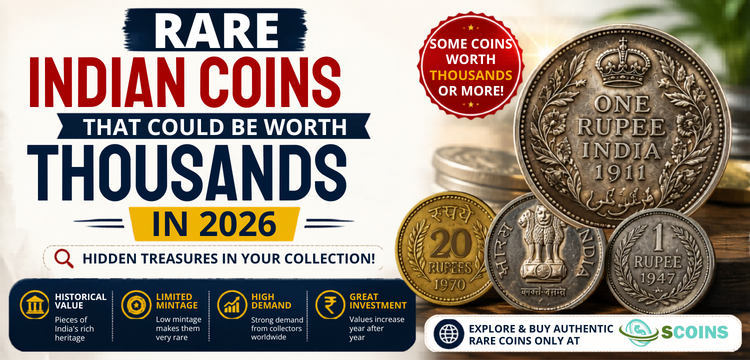 Rare Indian Coins That Could Be Worth Thousands in 2026 – SCOINS INDIA