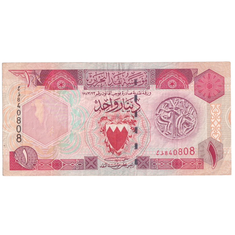 Bahrain 1973 1 Dinar UNC 840808 Banknote – SCOINS INDIA